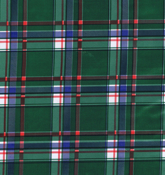 Green Tartan - Plaid Oilcloth Fabric – Oilcloth Alley