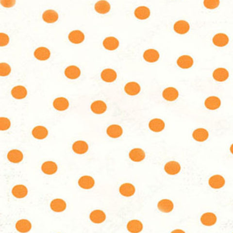 Orange And White Polka Dots